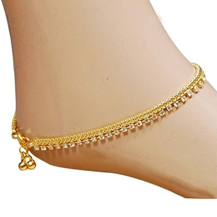 Gold Colour Anklet/Payal/Pajeb For Women/Girls | Daraz.com.bd