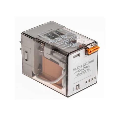 220VAC 10A Mini Electromagnetic Relay Fender Finder Relay 60.12.8.220 ...