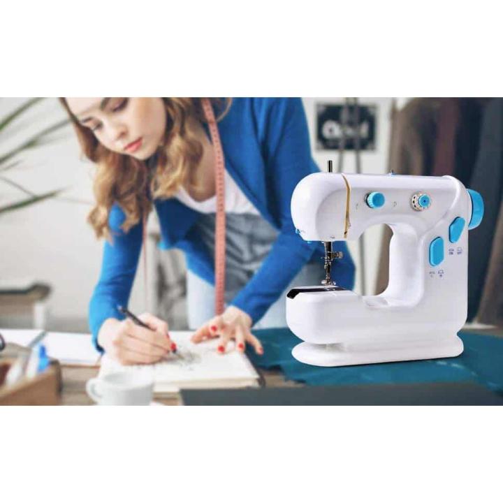 Mini Beginner Sewing Machine Portable Adjustable 2-Speed Sew Machine ...
