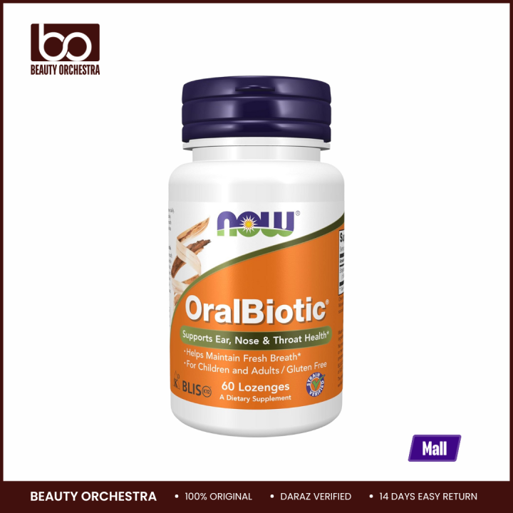 NOW OralBiotic Developed for Adults & Children Strain Verified 60 ...