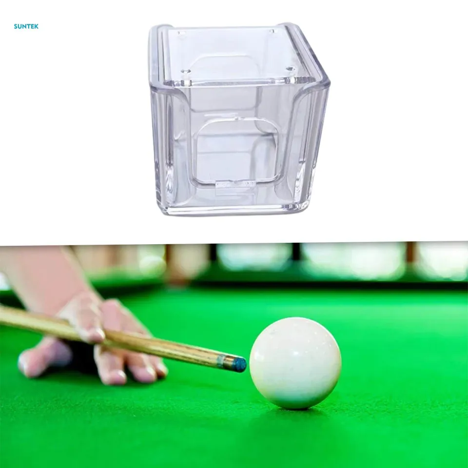Aluminum Portable Mini Pool Cue Tip Chalk Holder For Carrier For Case