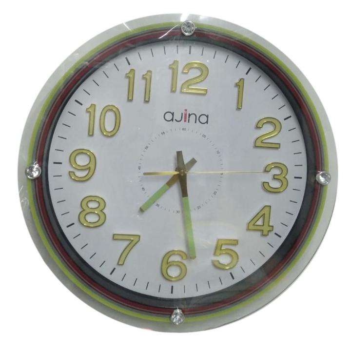 Ajina 3D Numbers Silent Luminous Wall clock (15" * 15" ) | Daraz.com.bd