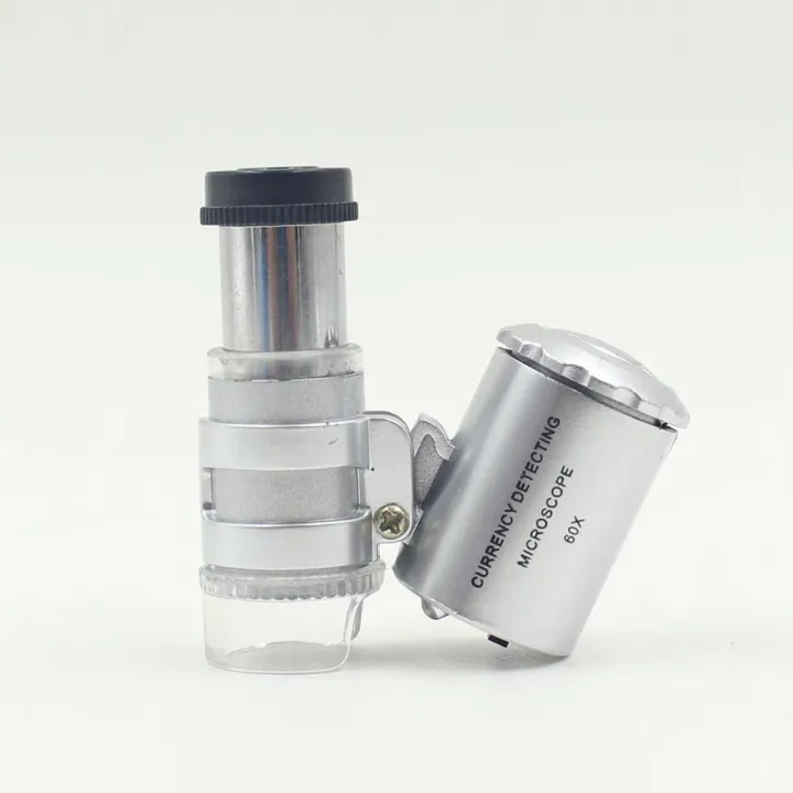Mini Portable Size 60X Handheld Microscope Loupe Currency Detecting ...