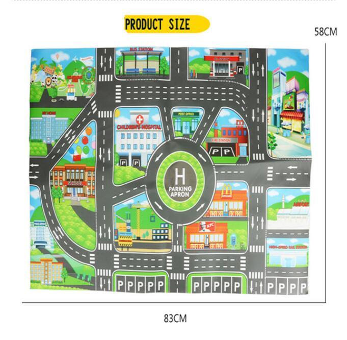 【Hengli jewelry story】Traffic Car Park Play Mat Waterproof Parking Lot ...