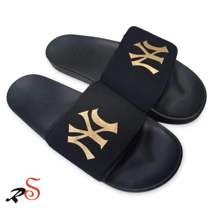 Stylish Black And Cream Color Waterproof Slide Slipper Sandal For Men ...