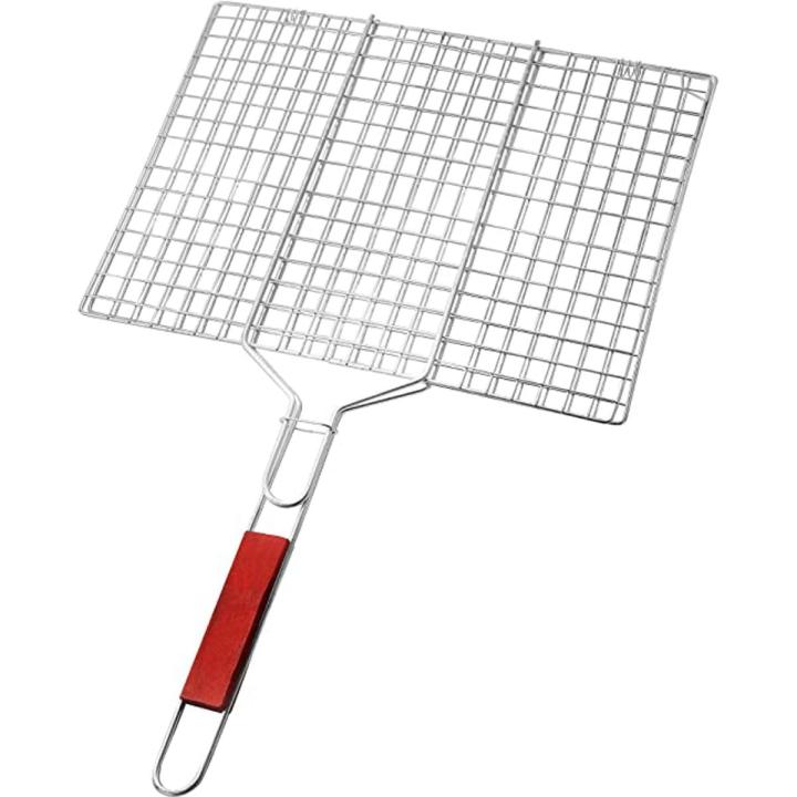 Stainless Steel Portable BBQ Net Holder Clip Big Size 12inch | Daraz.com.bd