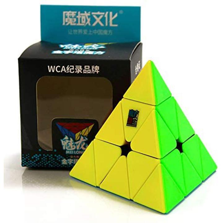 Moyu Meilong Pyraminx 3x3 Speed Cube Stickerless Meilong 3x3 Pyramid ...