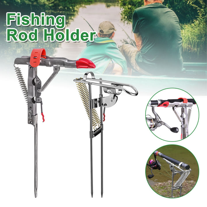 Automatic Double Spring Angle Pole Fish Pole Bracket Standard Fishing ...