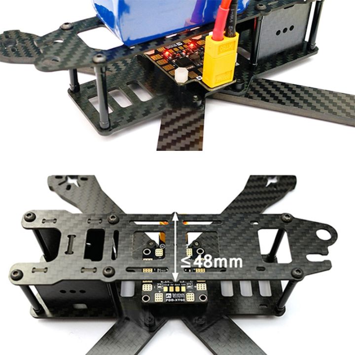 NCANRUI 2X PDB XT60 Power Distribution Board BEC 5V 2A 12V 0.5A with ...