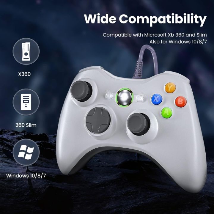 Xbox Wired Controller Usb Remote Gamepad Pc Gaming Control 7/8/10/11 ...