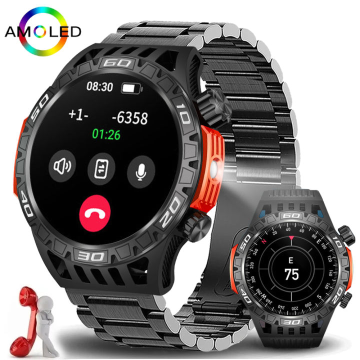 Outdoor Military Smart Watch Men's With LED lighting Bluetooth Call ...