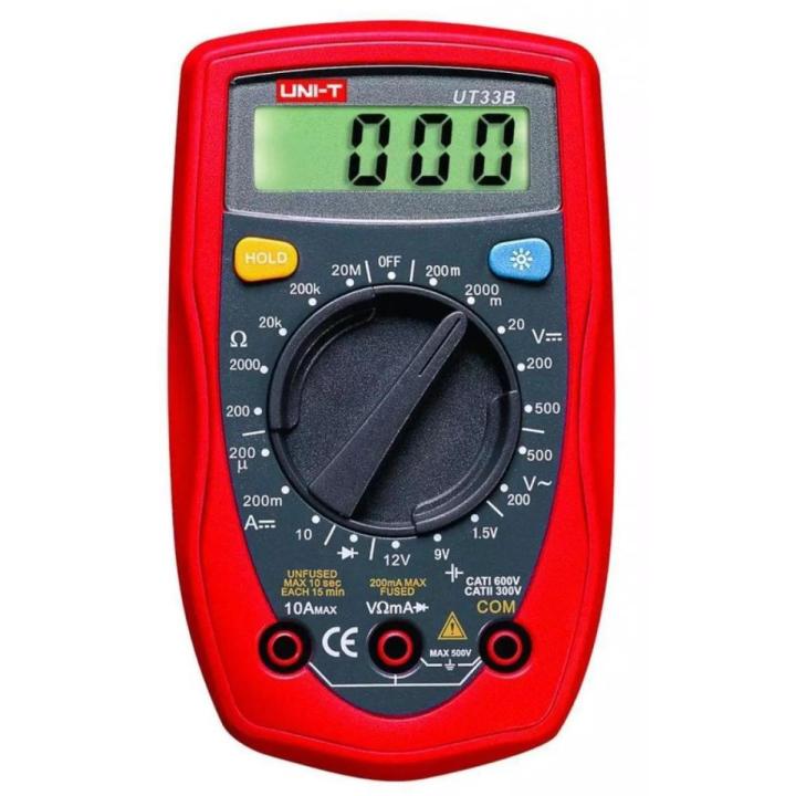 UNI-T UT33B Auto Range Palm-Size Digital Multimeter | Daraz.com.bd