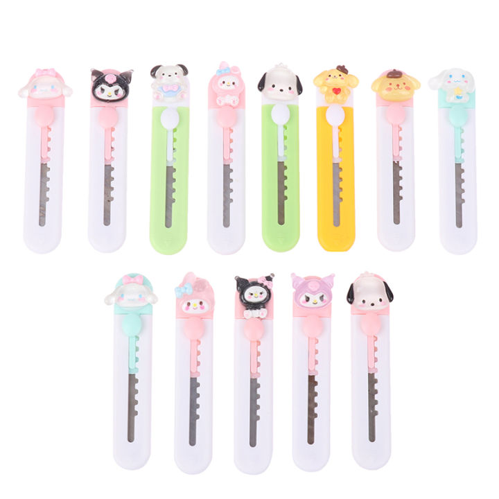 Kawaii Kuromi Cinnamoroll My Melody Paper Cutter Anime Figure ...