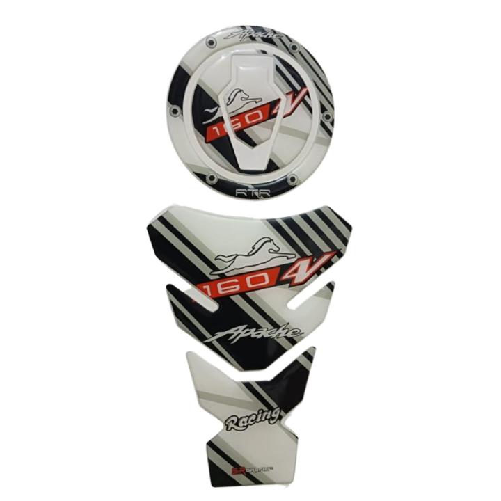 fuel Tank Pad Sticker for Motorcycle. Apache RTR 4V. Black W | Daraz.com.bd