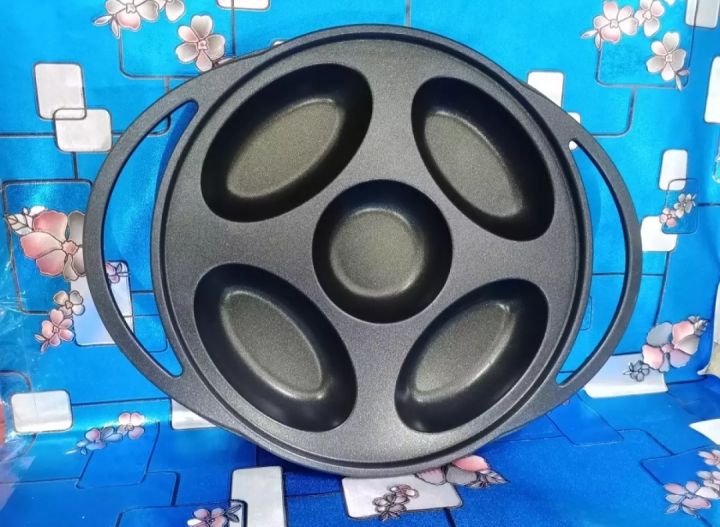 BD-KOR Exclusive Ful Pitha Pan With Glass Lid, Non-Stick Coating Pan ...