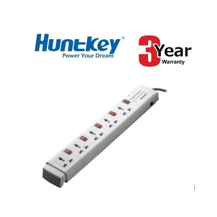 Huntkey PZC504 FivePorts 3 Line Surge Protection PowerStrip | Daraz.com.bd