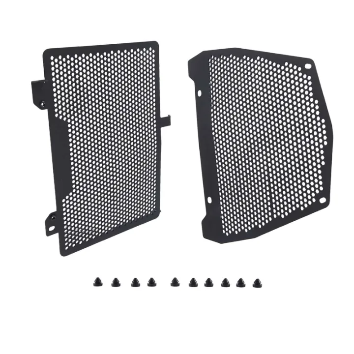 Motorcycle Radiator Grill Guard Oil Cooler Guard Protection Cover Set ...