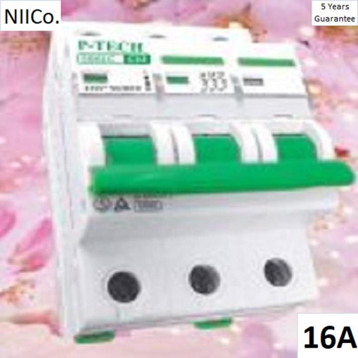 P-TECH Circuit Breaker MCB-Triple Pole 16Amp(5 years Warranty) | Daraz ...