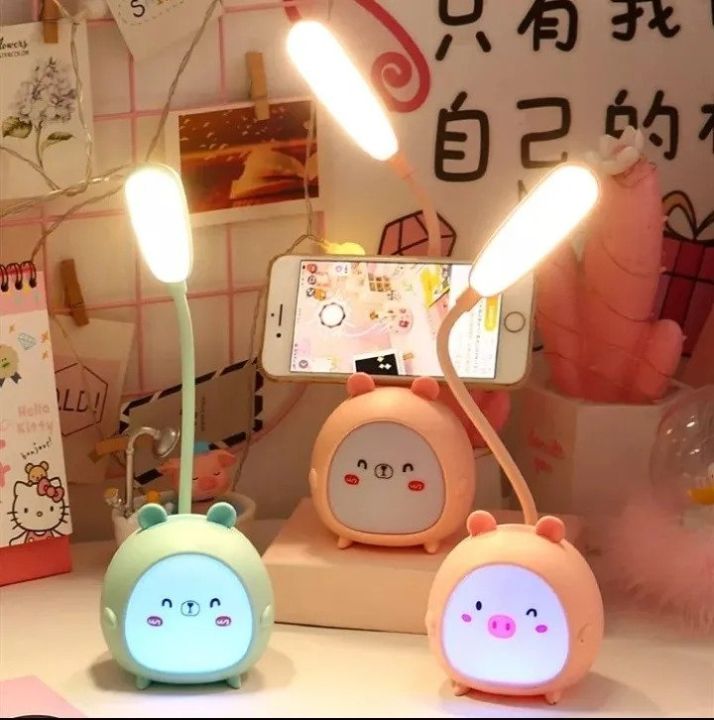 Elf Rechargeable Table Lamp, Desk Light, LED Night Table Light Eye ...