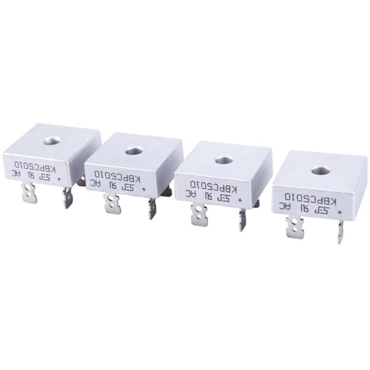 100 A Diode 5-Pack KBPC5010 Bridge Rectifiers - 50 Amp 1000V Metal Case ...