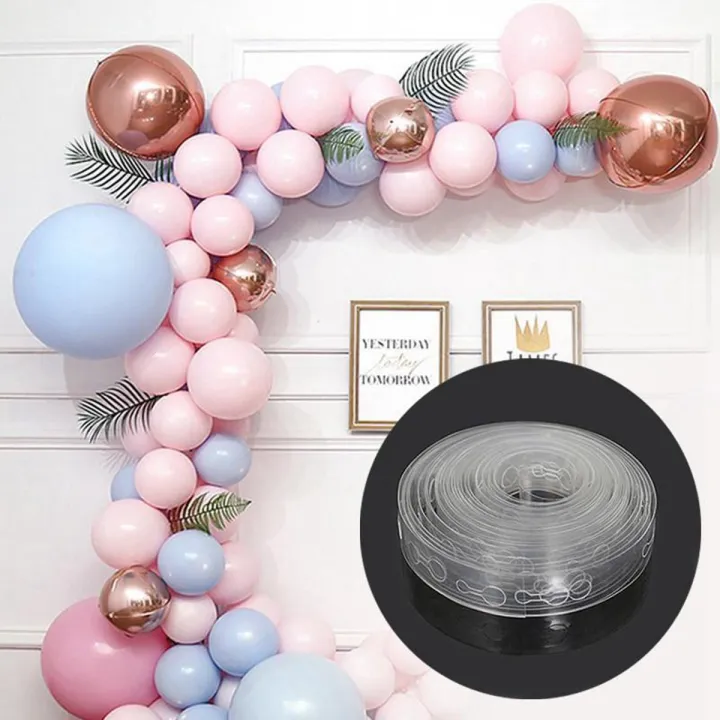 5 M double Hole Balloon Chain Birthday Background Wall Decoration ...