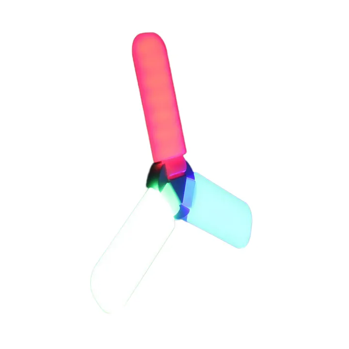 Led লাইট ভাঁজ করা ফ্যান ব্লেড led লাইট Blub-3 রঙ-(লাল/নীল/সবুজ) | Daraz ...