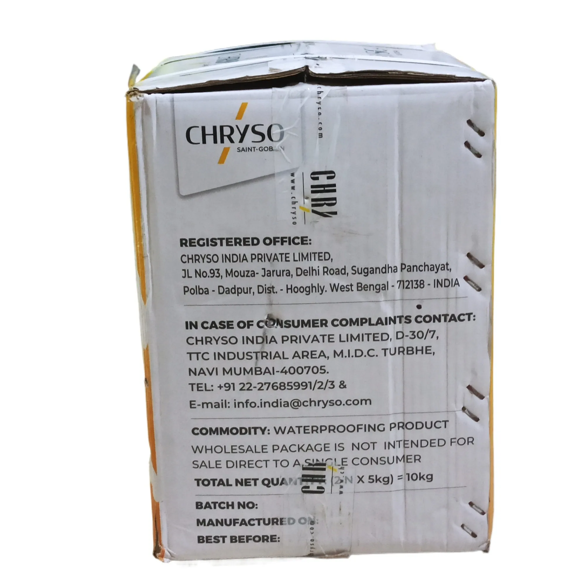 Construction chemical point seller CHRYSO® "STRUCO LATEX" SBR Latex ...