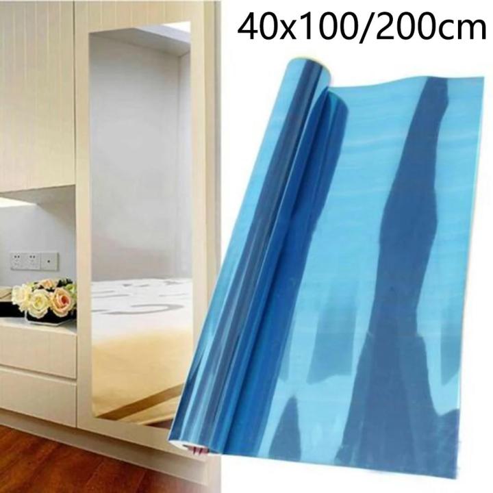 1 Roll Acrylic Sticker DIY Mirror Tile Wall Decorative Sticker Self ...