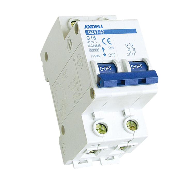 ANDELI Miniature Circuit Breaker (MCB) DZ47-63 DP | Daraz.com.bd
