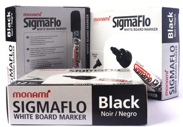 Sigmaflo Whiteboard Marker - Black Liquid Ink Markers for Writing in ...
