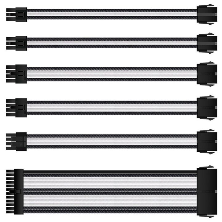 1Set ATX Extension Cable PC GPU CPU Power Supply Wire 1X24Pin,1X4+4 ...