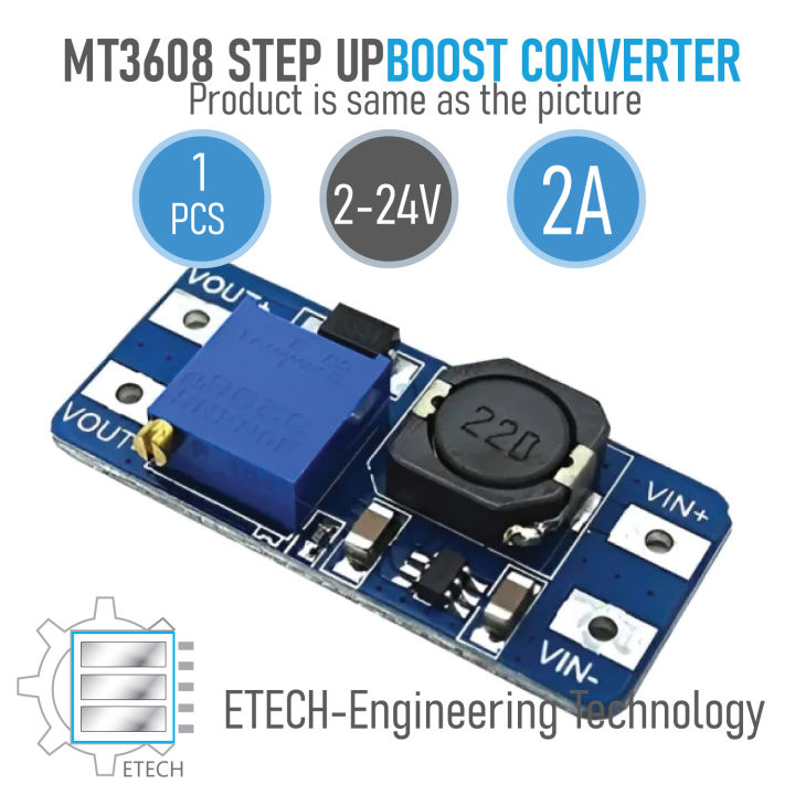 MT3608 2A DC DC Step Up Power Supply Converter Module In 2V to 24V | Daraz.com.bd