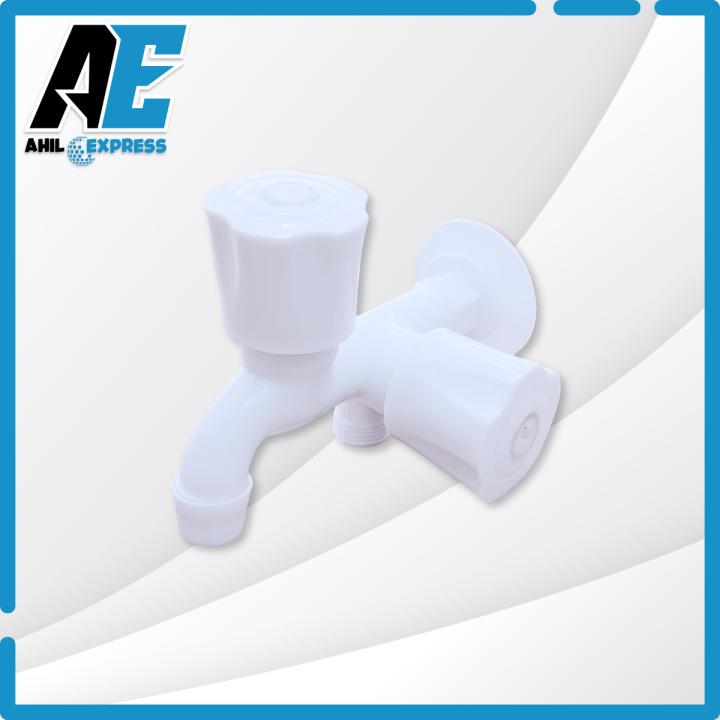 Two Way Tap Kol 2 In 1 Bib Cock Plastic | Daraz.com.bd