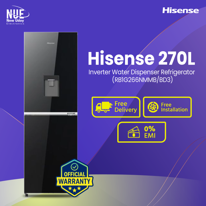 Hisense Official (RB1G266NMMB/BD3) 270 Liters BMF Inverter Water ...