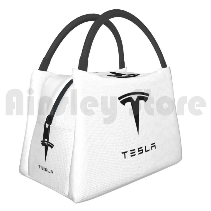Cooler Lunch Bag Picnic Bag Tesla Logo Black Tesla Tesla Tesla Motors ...