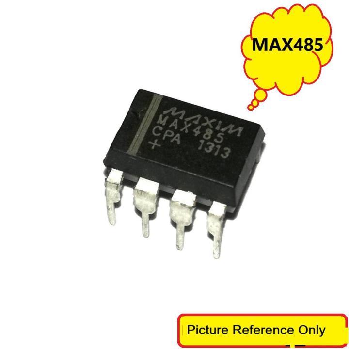 MAX485 MAX-485 Communication IC DIP-8 8 Pin Leads Dual In Line Package ...