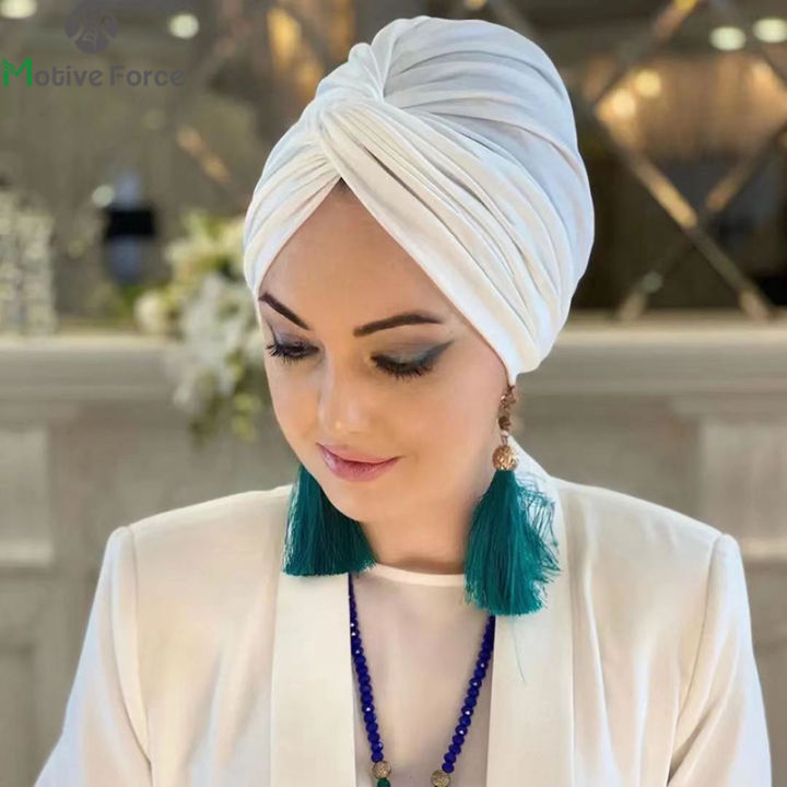 Muslim White Hijab Cap Undercap Abaya Hijabs For Woman Islamic Abayas ...
