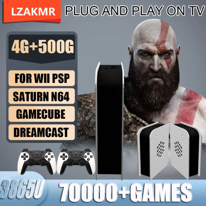LZAKMR 500GB Retro Game Console M15 Batocera 3865U 70000+Games For Wii ...