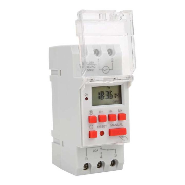 Digital Timer Switches Tm919bk 85~265v 30a Lcd 7 Days Programmable Bd