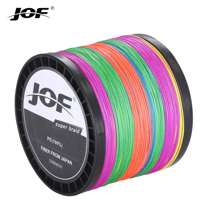 JOF 4 Strands Fishing Line 1000M 500M 300M Multifilament PE Braided ...