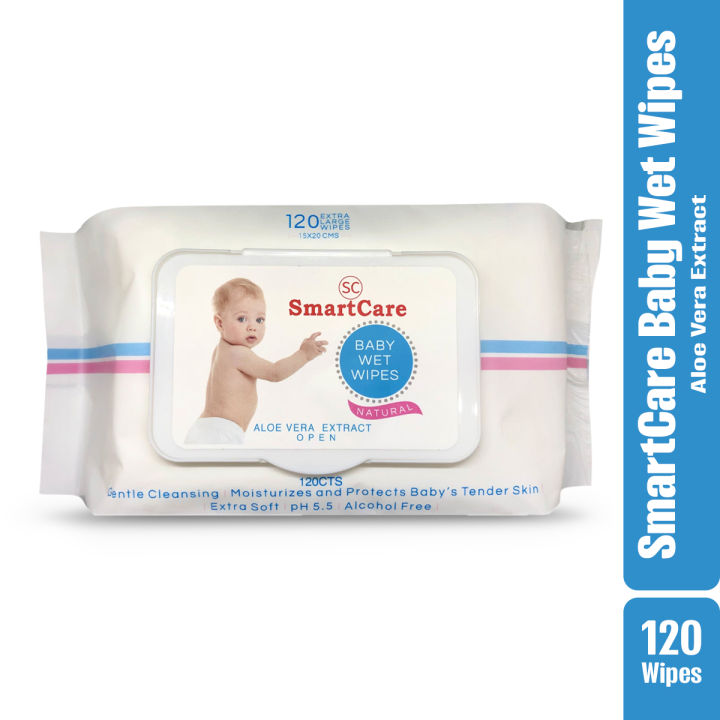 Smart Care Baby Wet Wipes 120 pcs | Daraz.com.bd