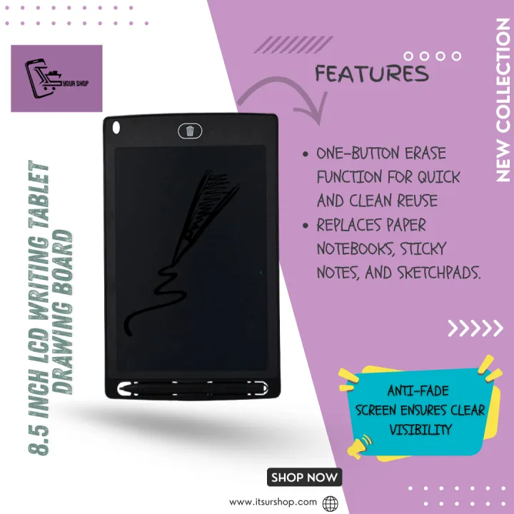 8.5 Inch LCD Writing Tablet Drawing Board – Paperless Digital ...