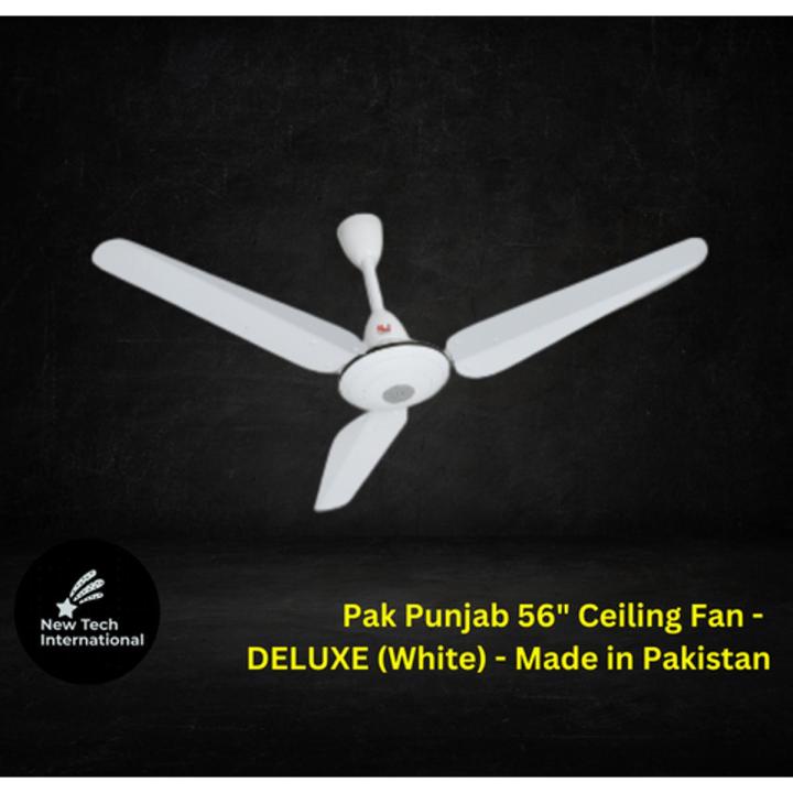 Pak Punjab 56" Ceiling Fan - DELUXE (White) - Made in Pakistan | Daraz.com.bd