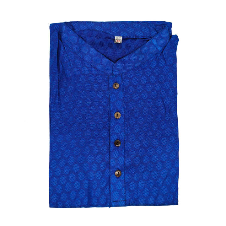 Stylish And Fashionable Blue Panjabi For Men - Gaye Holud Panjabi ...