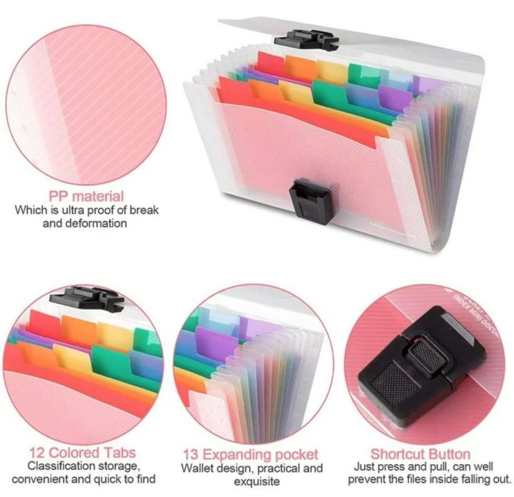 New model transparent file bag LQ Industrial Mini Document File A6 ...