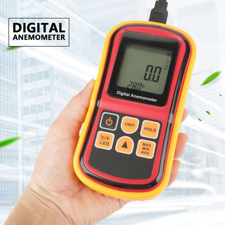 GM8901 Handheld LCD Di tal A ometer Air Speed Tester Wind Velocity ...