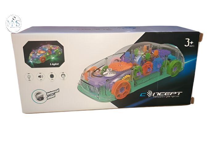 Concept Racing Car Toy Musical Toys 360 Degrees Rotating Transparent ...