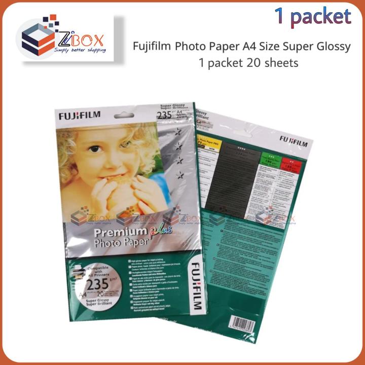 Photo Paper A4 Size Super Glossy Premium Plus 20 Sheets/ Fujifilm ...