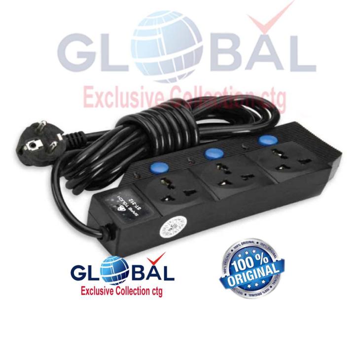 Safe Touch St-312,(6 Feet Cable),Individual Switch Multiplug 3 Port ...