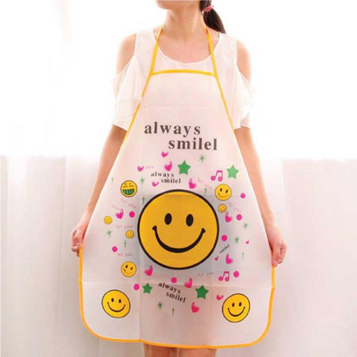Cooking Apron Cute Cartoon Fruit Printed Pvc Waterproof Oil Proof ...